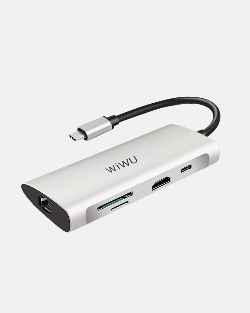 WIWU Hub Alpha 831HRT USB C Hub 8 in 1 - El Lugar del Hombre